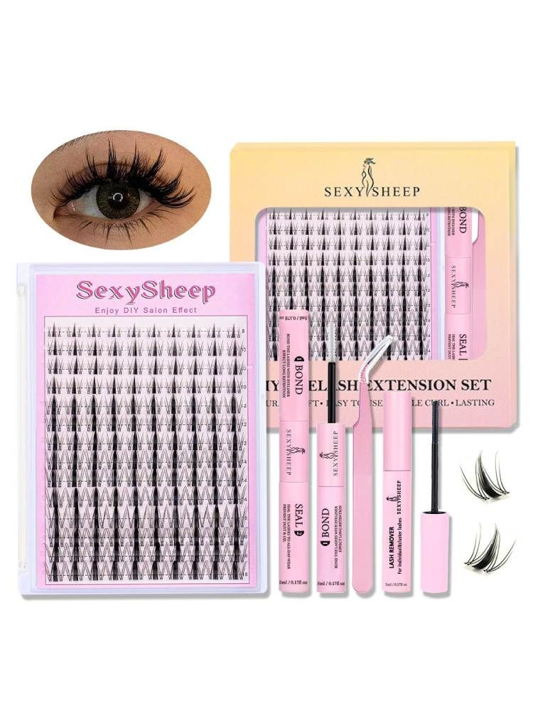 Набор для наращивания ресниц 140 кластеров Comic C Volume Eyelash ...