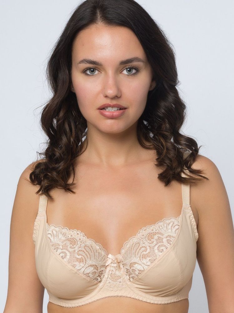 Бюстгальтер Женский Milavitsa мягкая чашка на каркасе, классическая чашка, размер 75D нюдовый ...