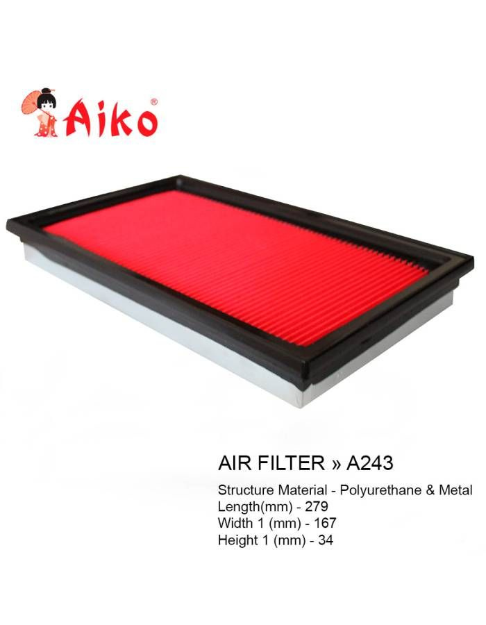 Фильтр воздушный Aiko A243 купить на OZON по низкой цене (1602014296)
