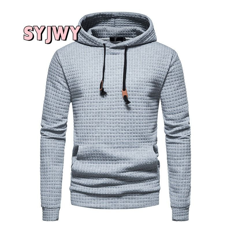 Худи Мужской SYJWY светло-серый Молния Хлопок, размер 50 Длинный Китай купить c доставкой на ...