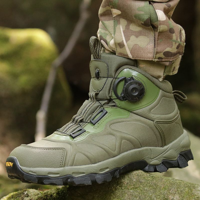 Ботинки для треккинга Мужской ESDY зеленый мох, размер 44 На любой сезон Шнурки Без каблука ...