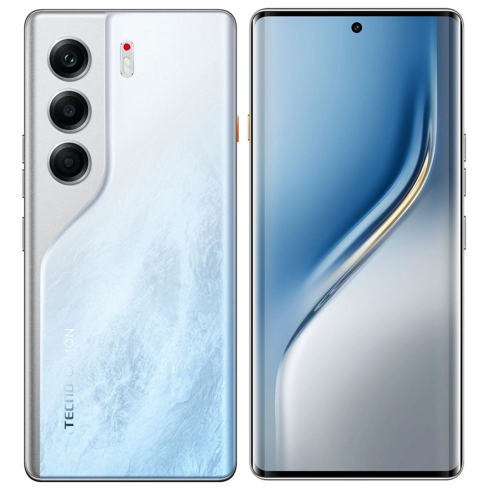 Смартфон Tecno cm7 256+8 glacier white 256 ГБ 8 ГБ Белый OLED/AMOLED 2 ...