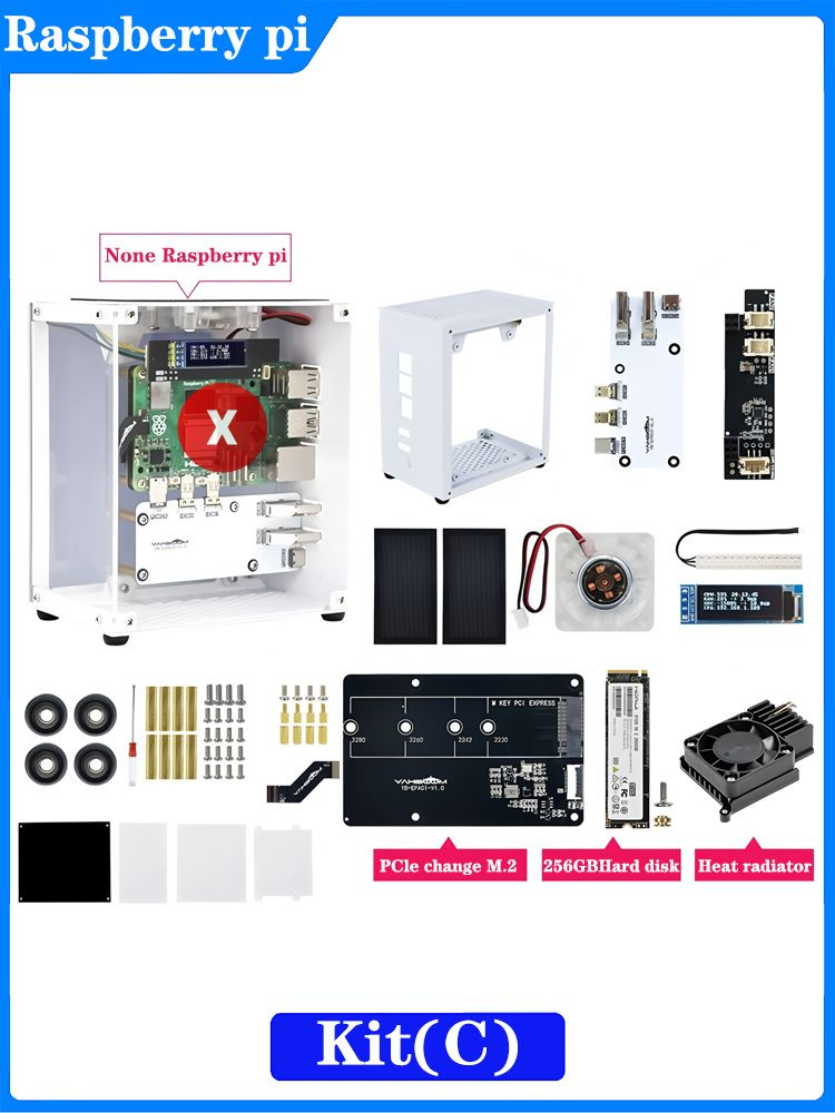 Защитный чехол из корпус с активным охладителем Raspberry Pi вентилятором Pwm для Raspberry
