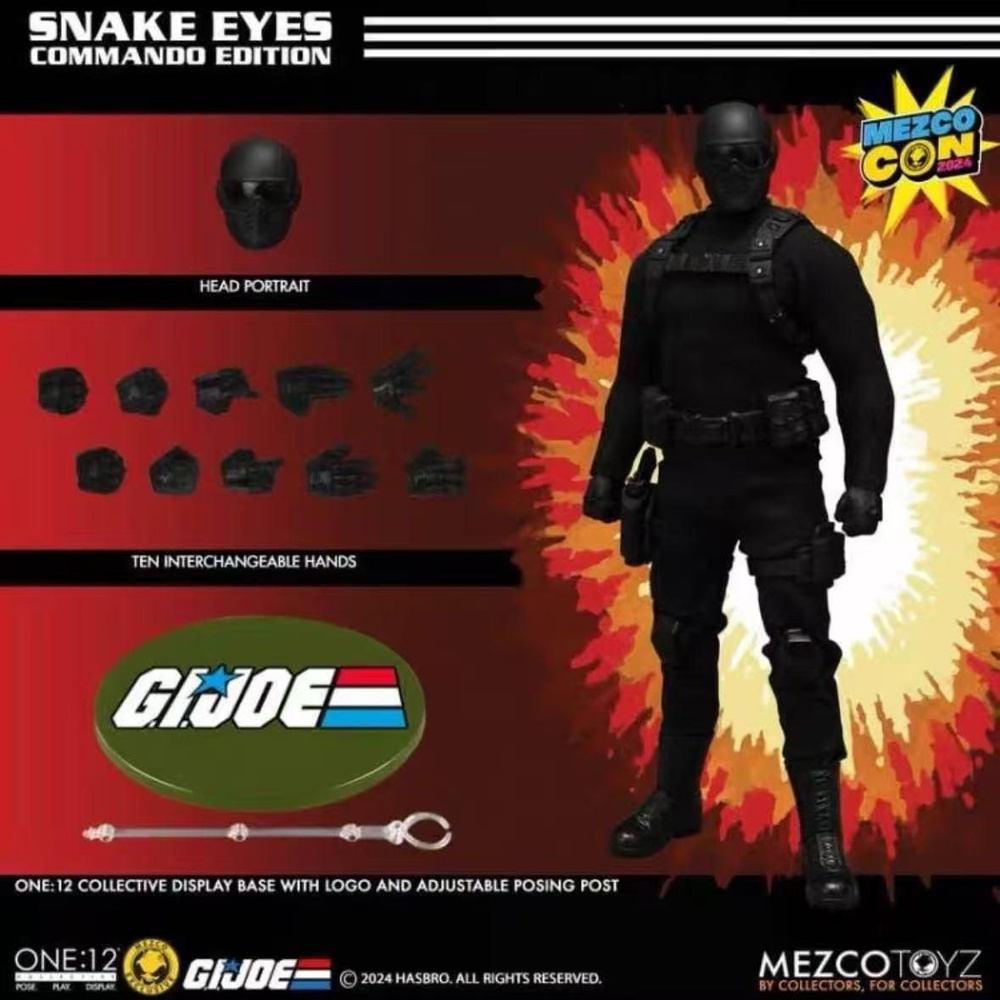 фигурки Mezco Toys, GIJOE Special Forces, Snake Eye Commando ...