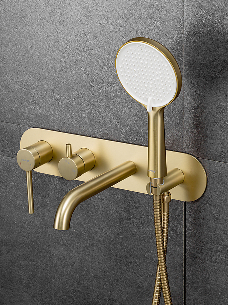 Встраиваемый смеситель для ванны Gappo G3306-3 купить на OZON по низкой цене (2895146187)