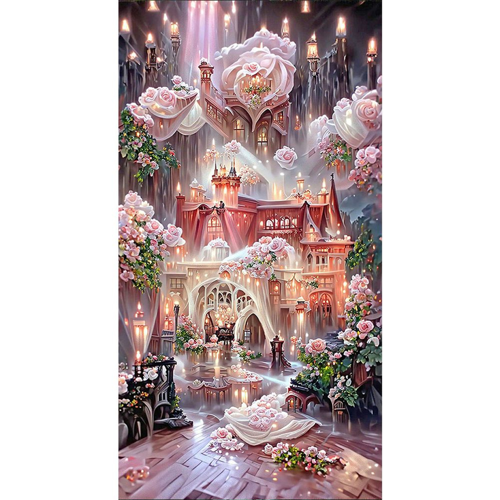 набор для вышивания крестом Дворец в раю, хлопок 11CT 3 нити, 40x70 см купить на OZON по низкой ...