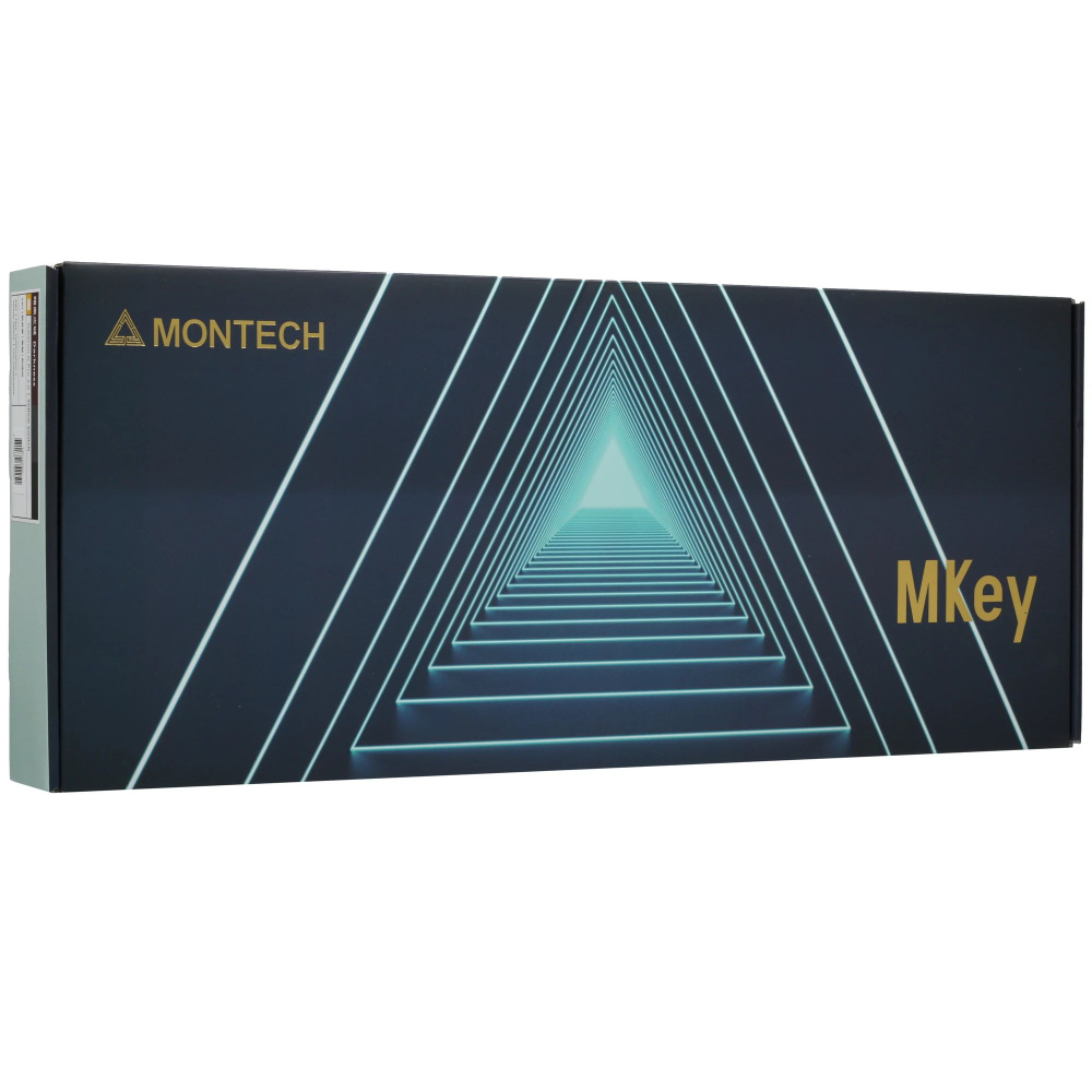 MONTECH Клавиатура проводная Montech Mkey 108 Darkness, черный, красный, (Gateron Yellow Pro ...