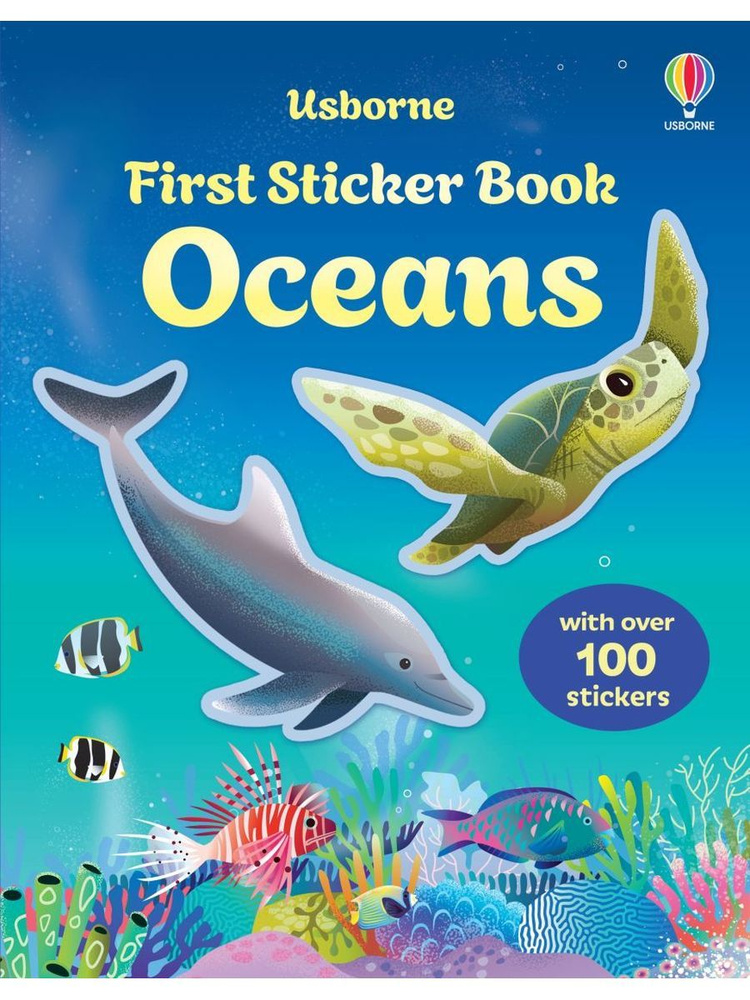 Usborne First Sticker Book Oceans книга с наклейками для детей на ...