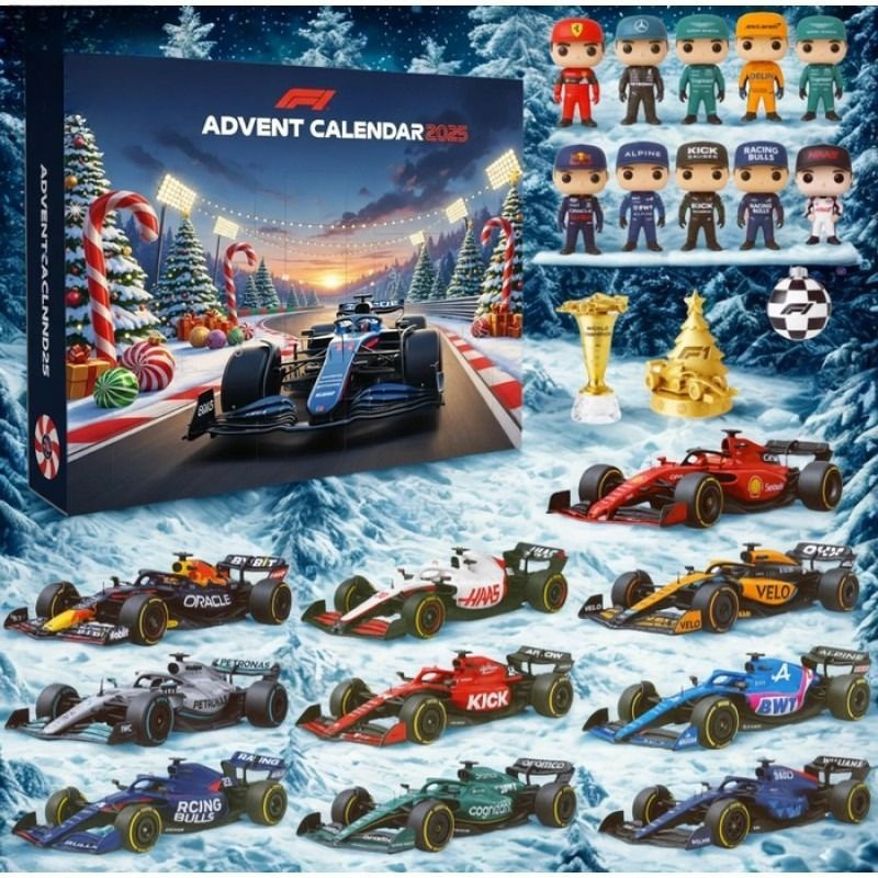 Адвент-календарь на Рождество 2025 Formula 1, 25 дней, коллекционный ...
