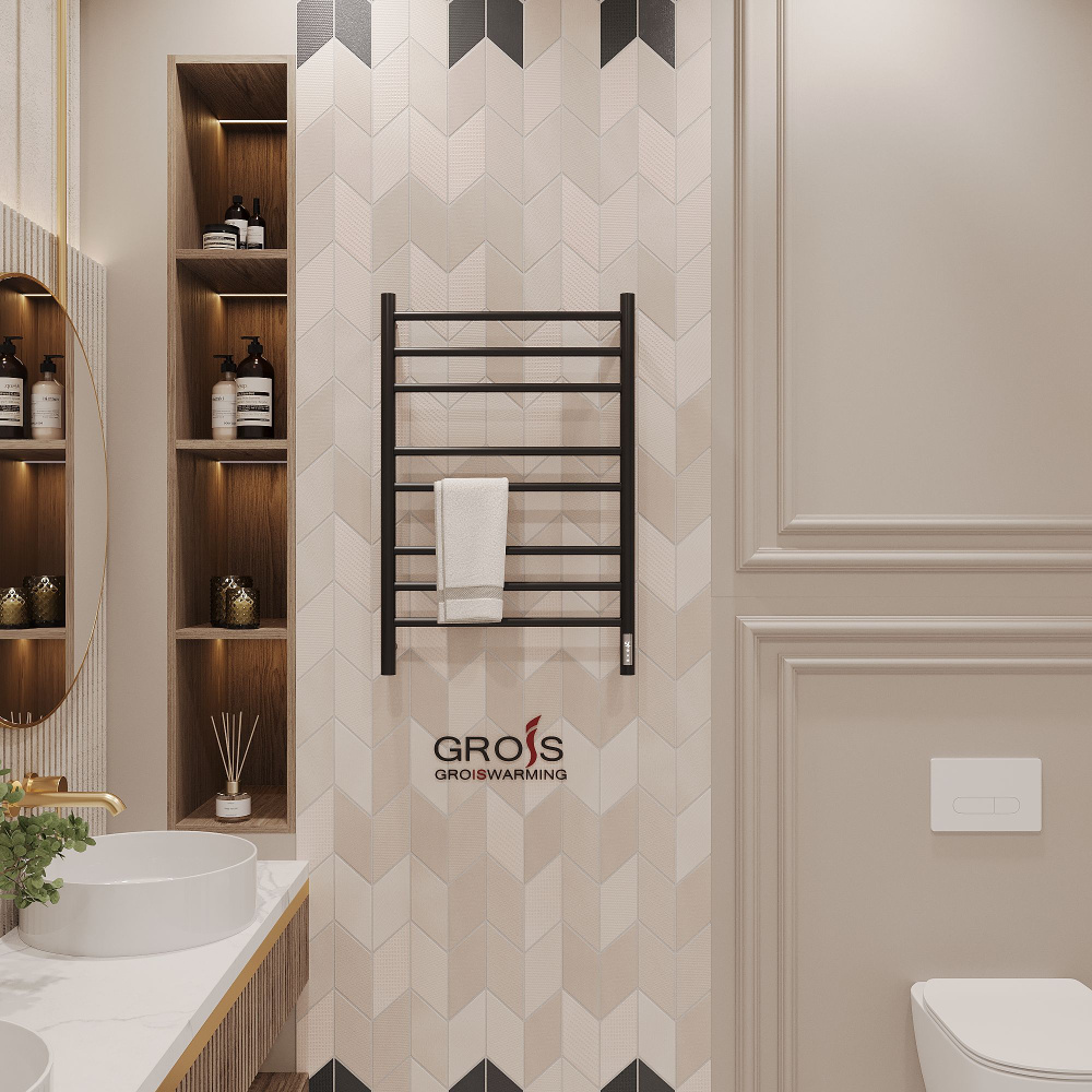 Grois Полотенцесушитель Электрический 500мм 800мм форма Лесенка купить ...