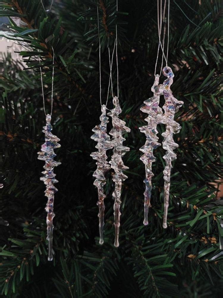 Елочные украшения 13 см Сосулька сосульки лед,рождество,24 шт. купить c ...
