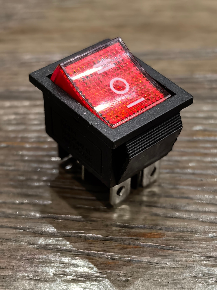 Переключатель клавишный KCD4,15А 250V AC/20A 125V AC, ON-OFF-ON, с ...