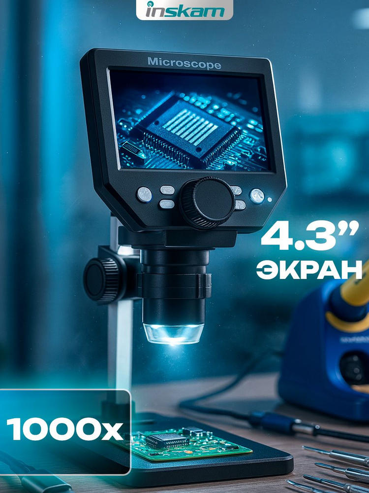 INSKAM Цифровой микроскоп профессиональный для пайки 1000х купить на ...