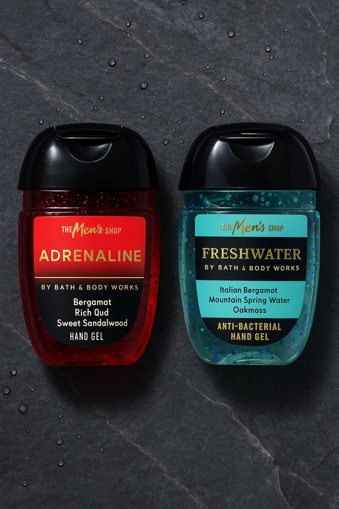 Набор ароматных гелей для рук Bath & Body Works ADRENALINE & FRESHWATER ...