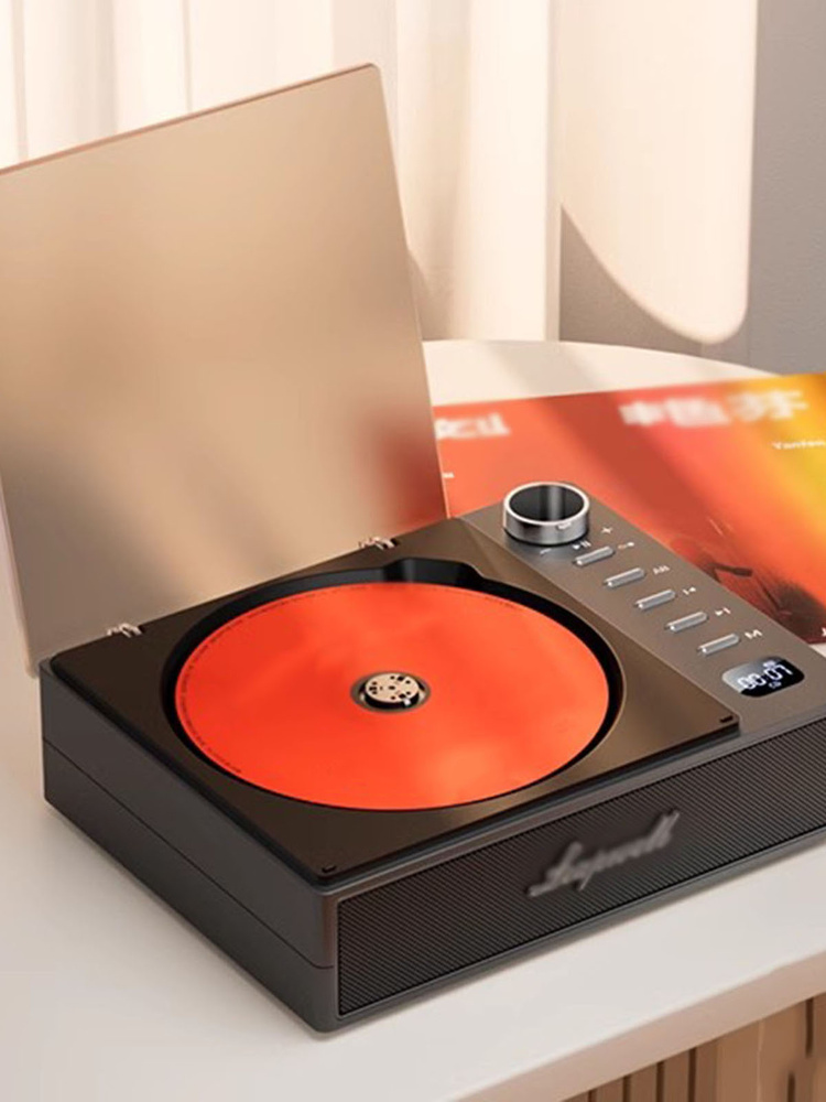 Ретро CD-плеер С крышкой, Спикер С динамиком Bluetooth, батареей для ...