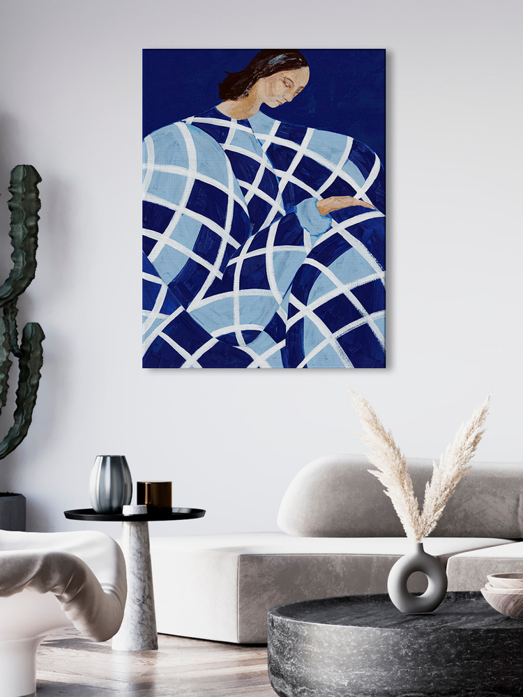 Картина на холсте для интерьера - Абстракция минимализм София Линд (3 ...