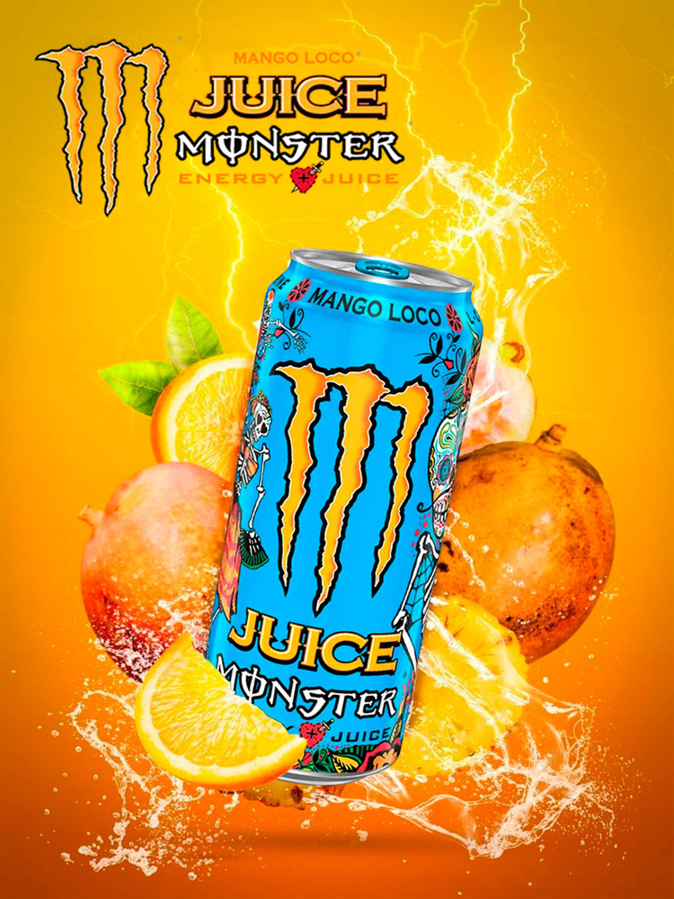 Энергетический напиток Monster Energy Mango Loco, 0,5 л купить на OZON ...