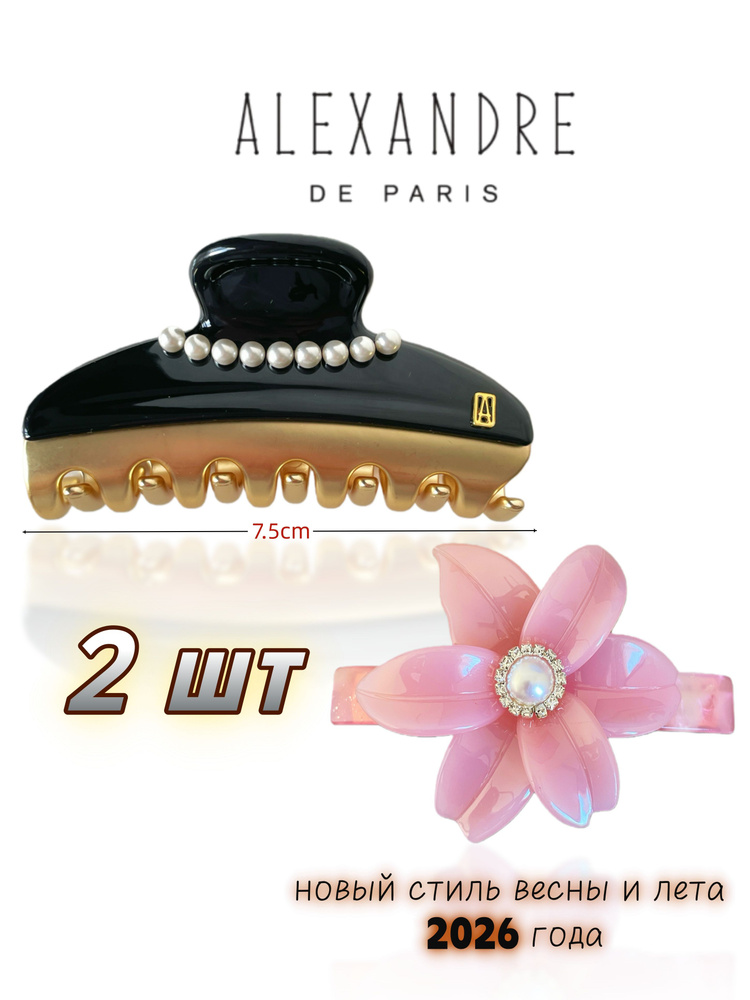 Alexandre de Paris Заколка для волос 2 шт. купить на OZON по низкой ...