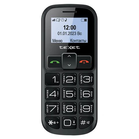Мобильный телефон TEXET TM-B322, 2 SIM, 1,44", microSD, FM, MP3 ...