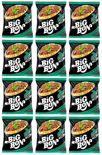 2034 отзыв на Лапша Big Bon Говядина + соус гуляш 75 гр - 12 штук от ...