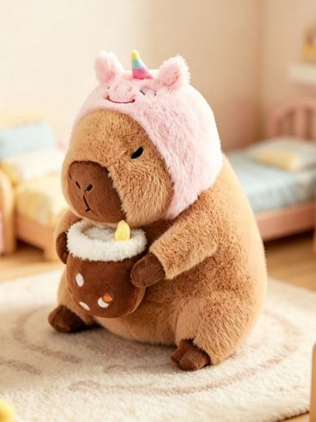 Капибара/Capibara,30cm мягкая игрушка Подарки куклы купить на OZON по ...