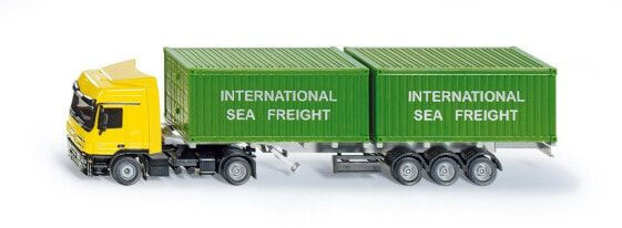 Siku Грузовик Mercedes с двумя контейнерами 1:50 купить на OZON по низкой цене (1979794360)