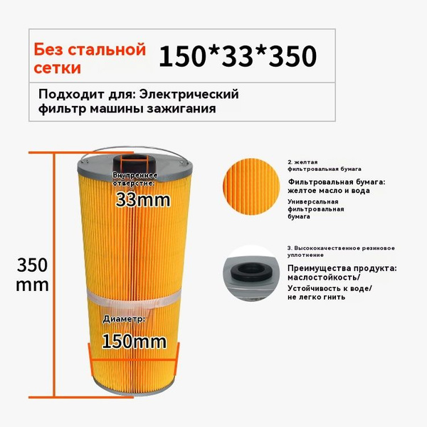 Фильтр для электроэрозионного станка 150*33*350 мм надежный фильтр EDM ...