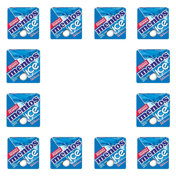 Mentos Резинка жевательная Ice, Перечная мята, 12.9 г, 12 шт купить на ...