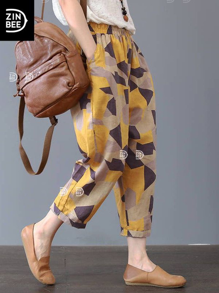 Брюки Женский ZinBee белый Политекс, Хлопок Повседневный, размер 44 На любой сезон Китай купить ...