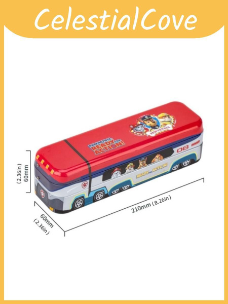 коробка для карандашей student paw creative patrol, металл, железо ...