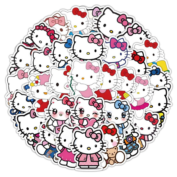 50 дизайнерских декоративных наклеек,Наклейки Hello Kitty ...