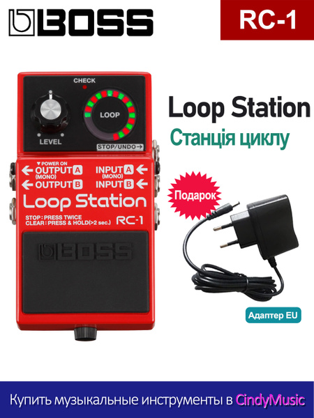 BOSS RC-1 RC1 Loop Stompbox Профессиональная сценическая басовая мини ...