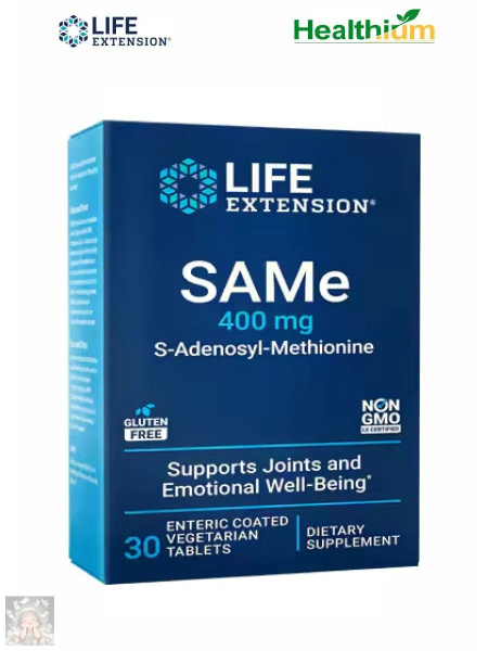 Life Extension SAMe 400мг S-Adenosyl-Methionine 30 таблеток S ...
