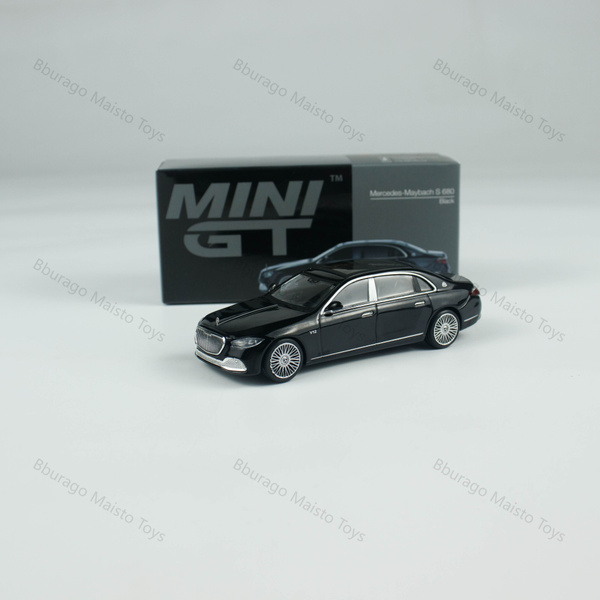 MINIGT 1:64 Mercedes-Maybach S680 Black отлитая под давлением модель ...