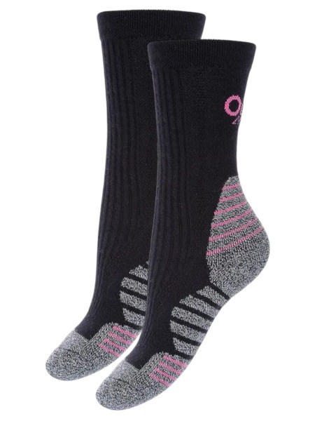 Носки Девочки OLDOS, размер 29, 30 Шерсть, Акрил Зима черный, розовый Повседневный Китай ...