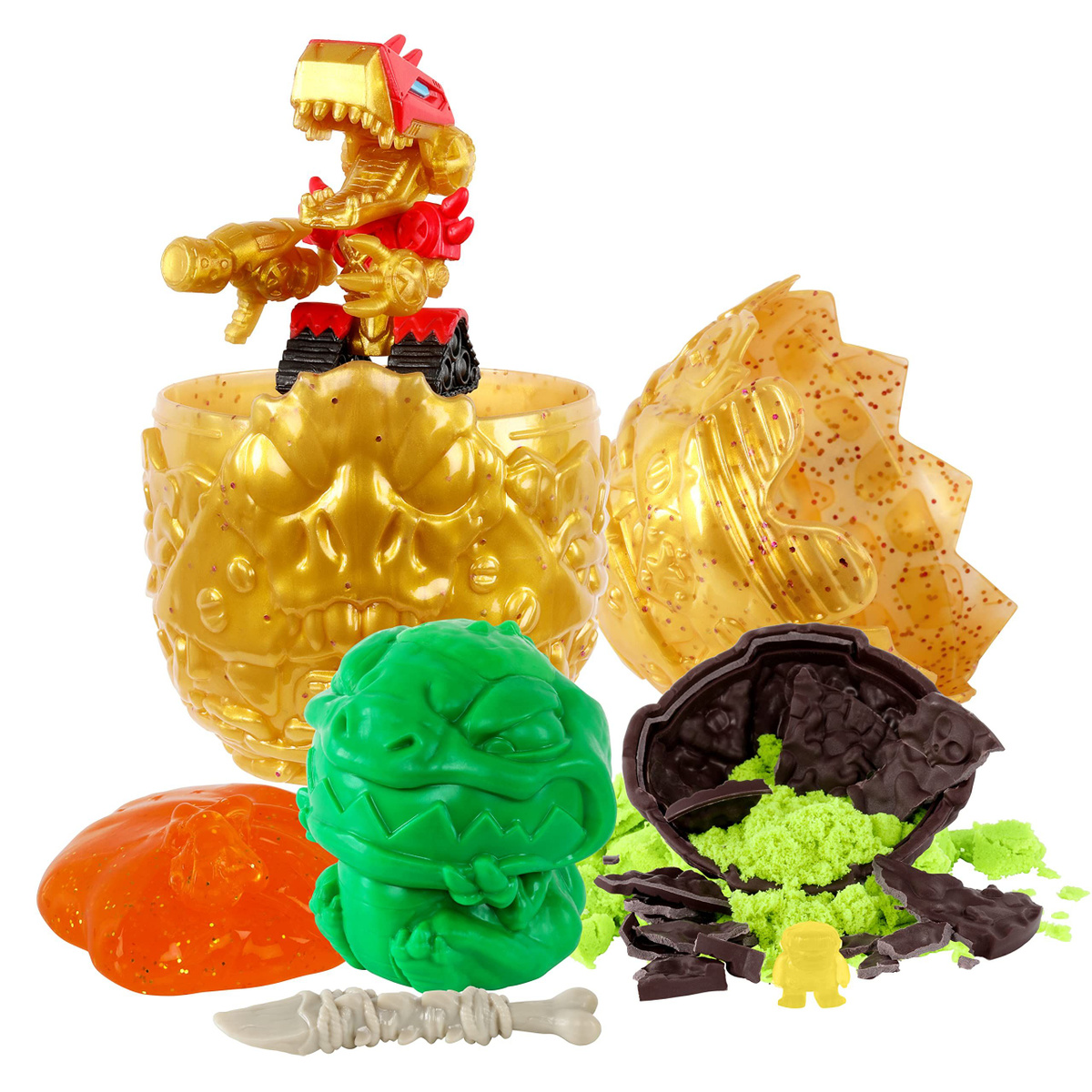 Moose Toys Treasure X Dino Gold Armoured Egg / Яйцо боевого корабля ...