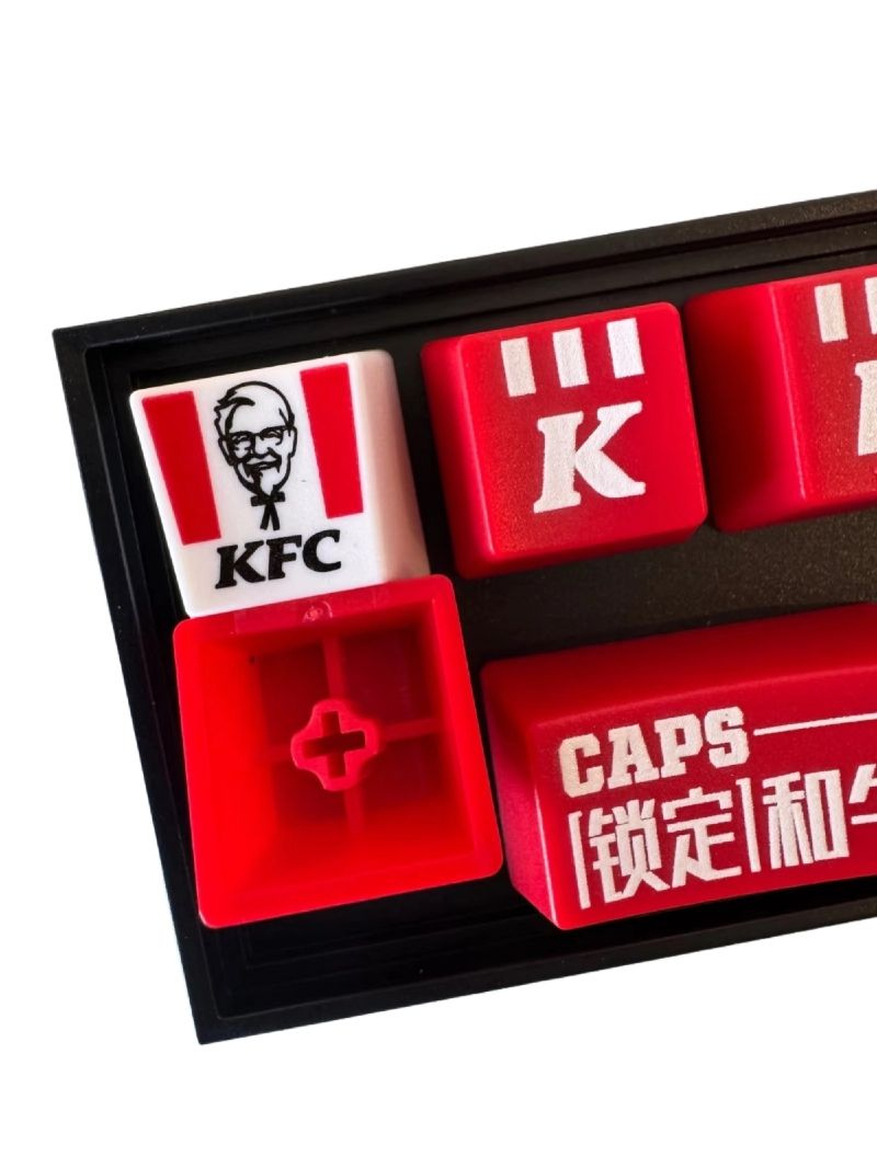 Набор из 6 кастомных кейкапов ROG x KFC для механической клавиатуры ...