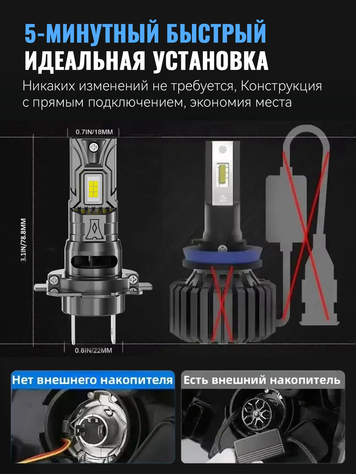Лампа автомобильная 12В/24 В, 2 шт. H7 купить c доставкой на OZON по низкой цене (2800658922)