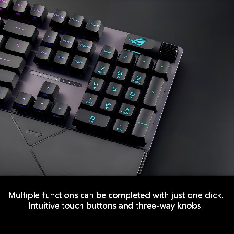 ASUS Игровая клавиатура проводная ROG Strix Scope II X, (ROG NX STORM ...