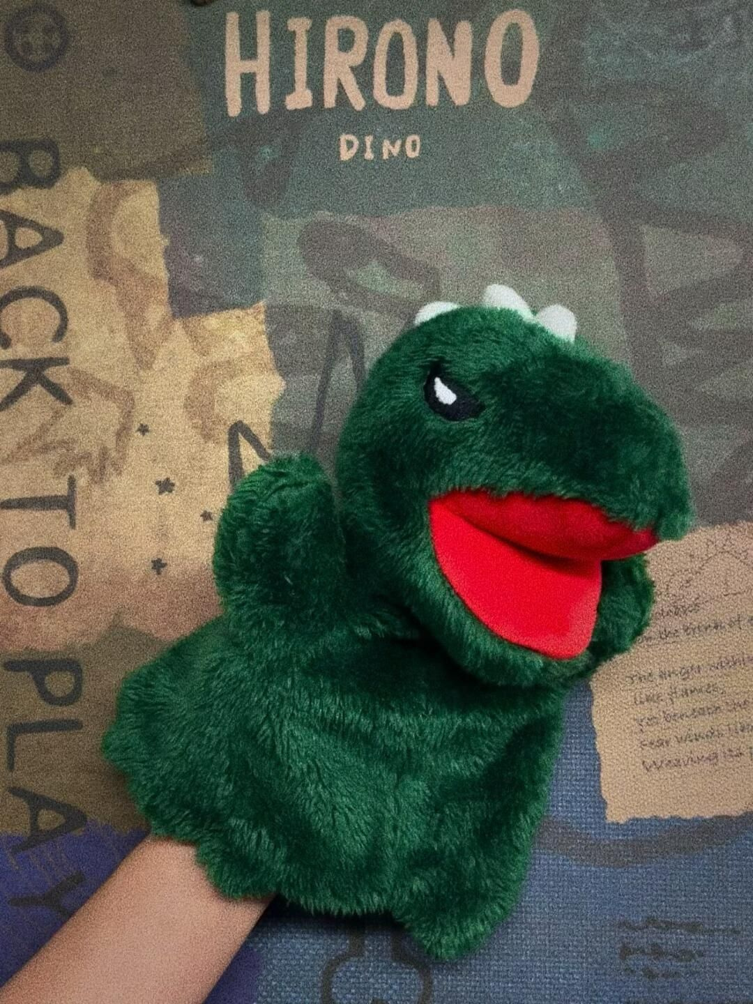 100% Original оригинал Коллекционная Hirono Dino Plush Hand Puppet ...
