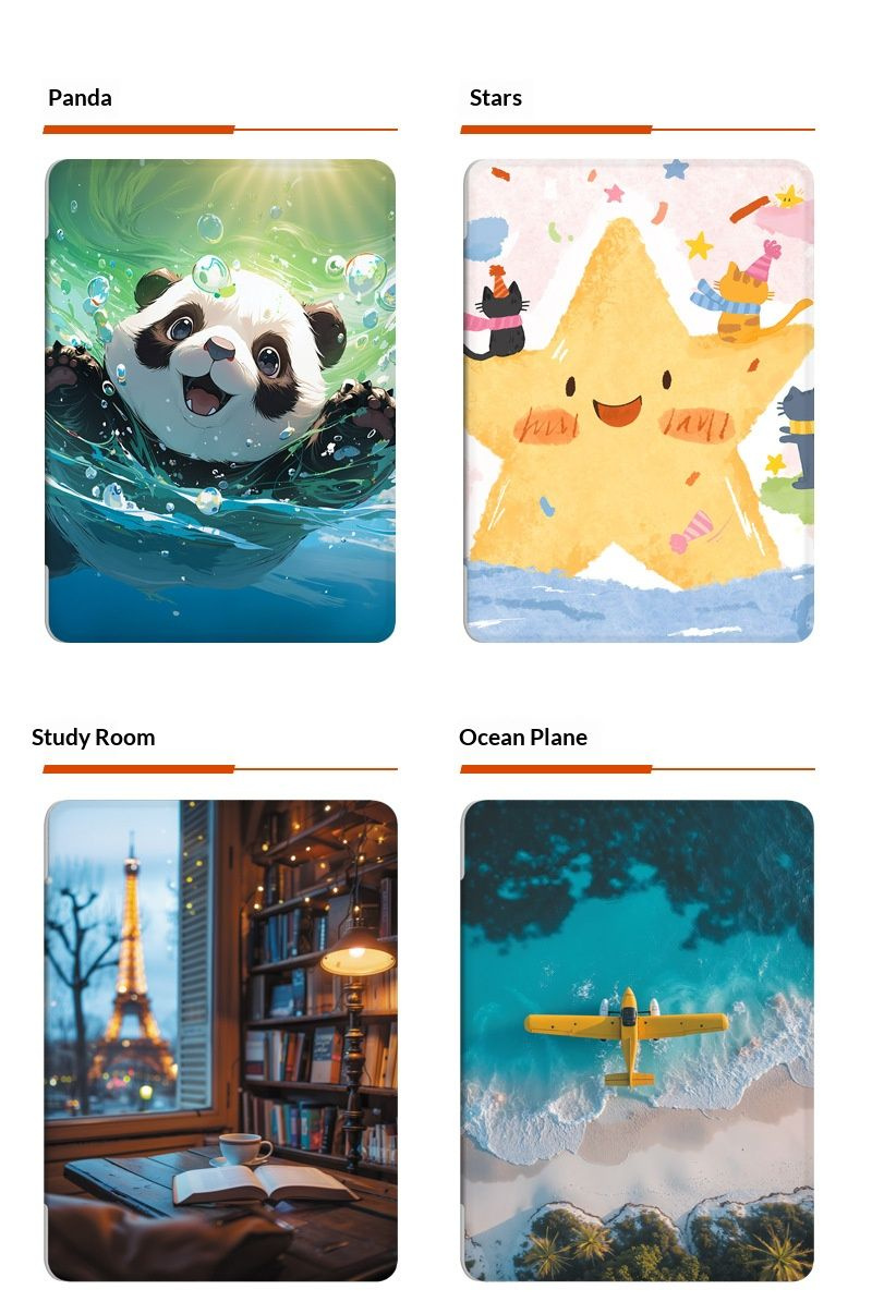 Чехол для Amazon Kindle 2022/2024 6" (11th Gen, 12th Gen), C2V2L3 / RS23CV, прозрачная задняя ...