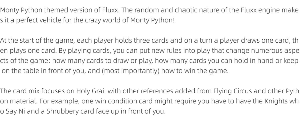 Monty Python Fluxx Английская версия купить на OZON по низкой цене (3300264118)