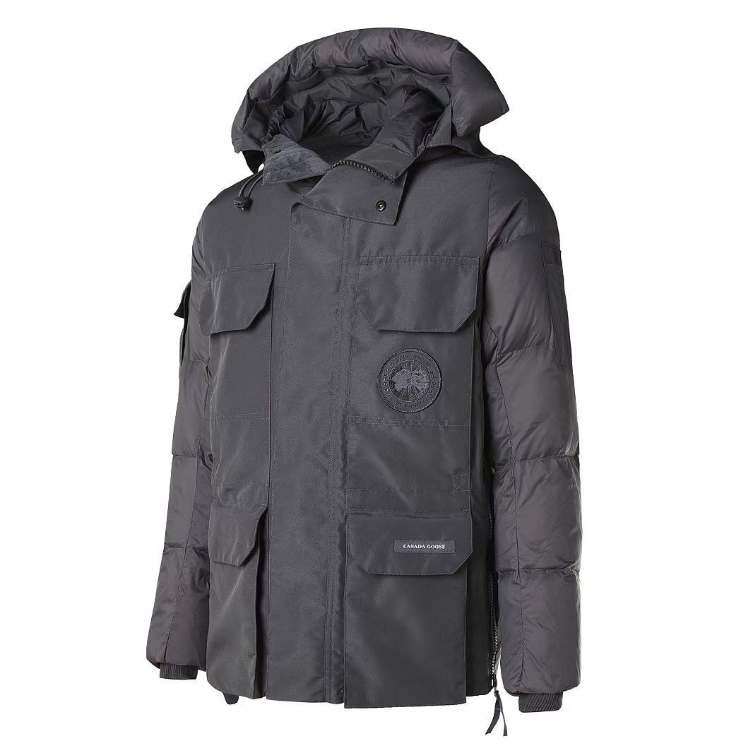 Парка Мужской, Женский CANADA GOOSE Съемные рукава, Значки жемчужный ...
