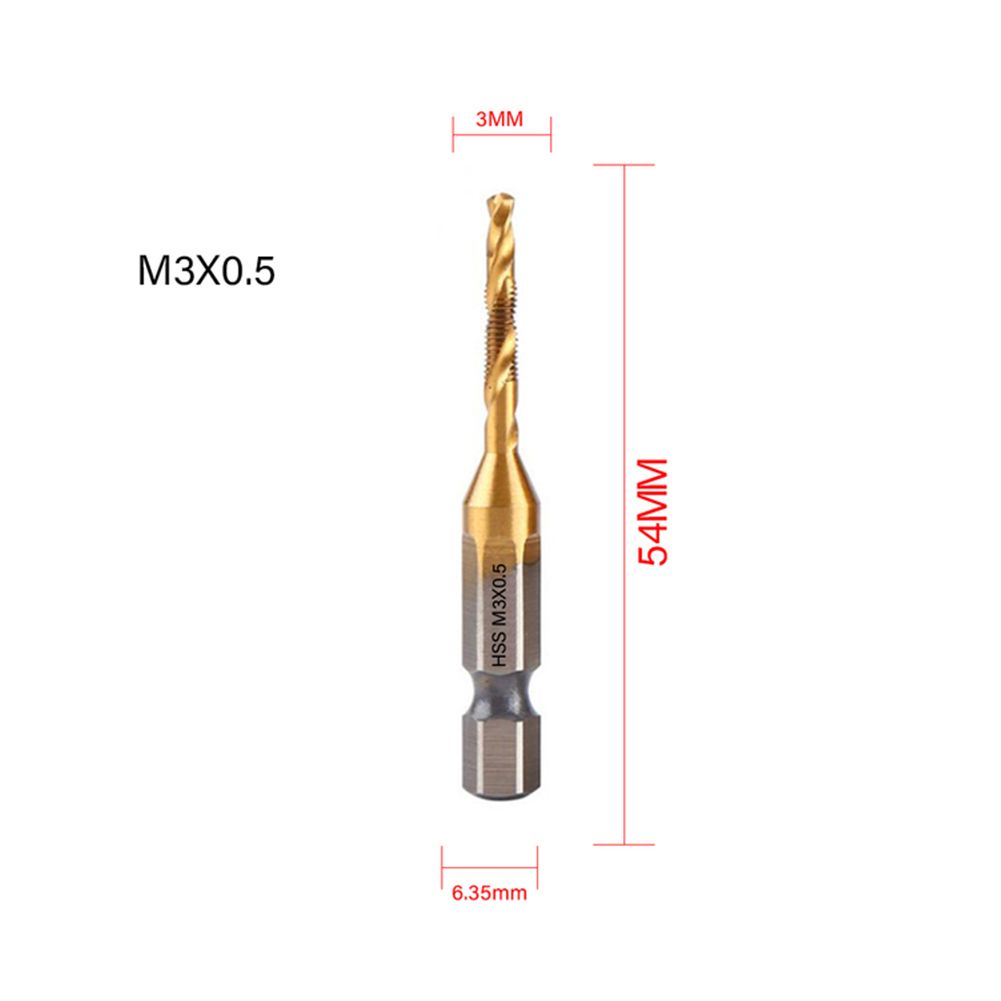 OZ-PLMO-шт. M3-M10 составные метрические сверла с резьбой, шестигранный ...