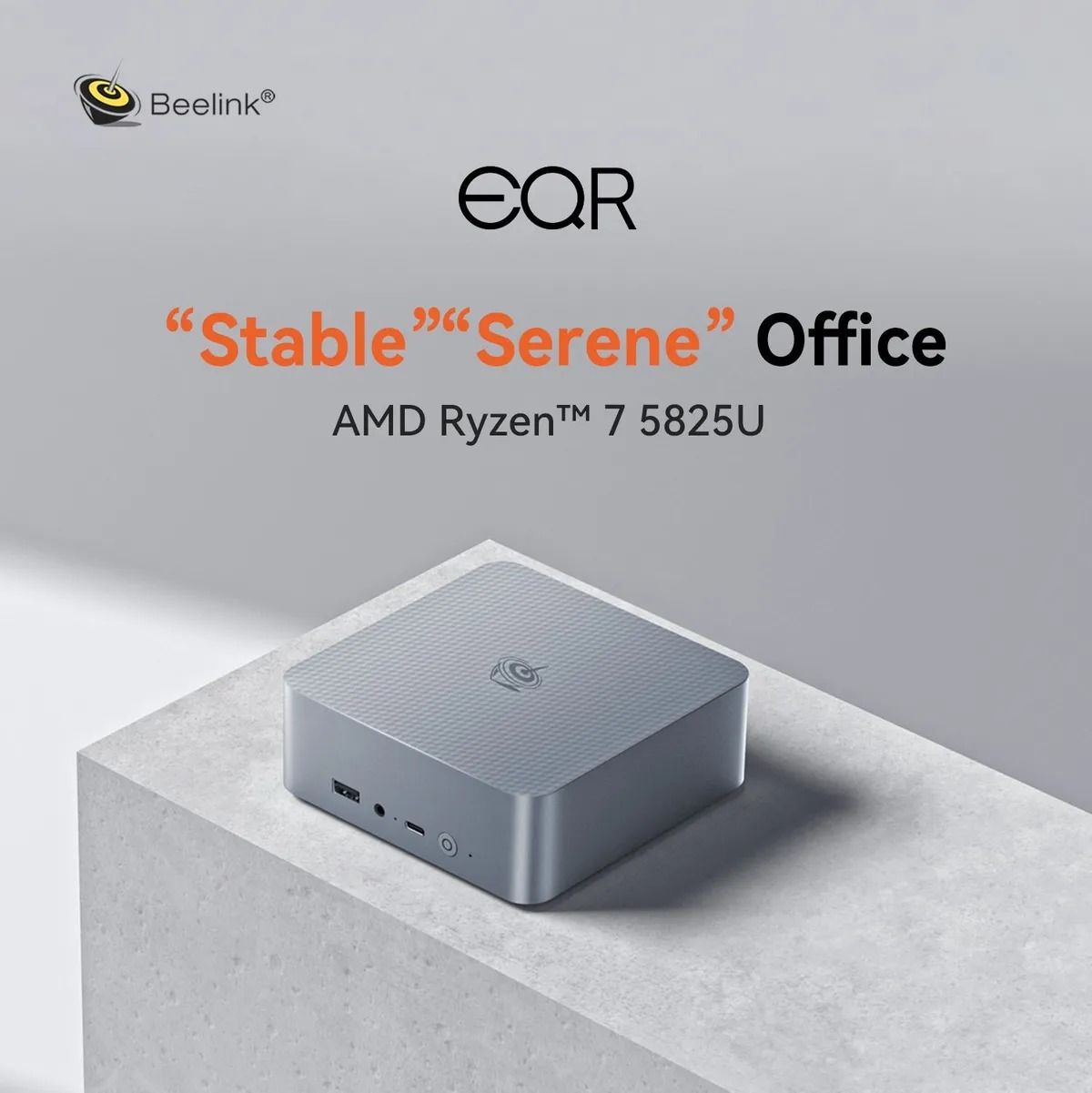 Мини-ПК (AMD Ryzen 7 5825U, RAM 32 ГБ, SSD 500 ГБ, AMD Radeon Graphics ...