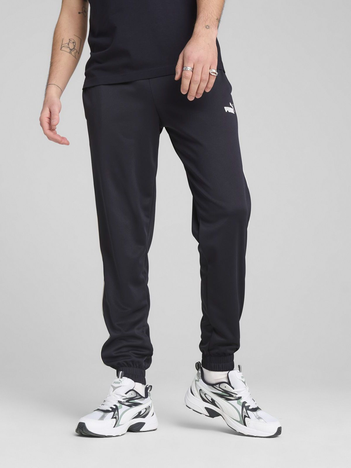 Брюки PUMA SPORT Poly Pants cl, мужские, спортивные, синие, из ...