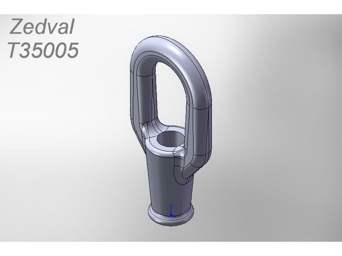 Zedval T35005 Трос Ф 0.8 мм с коушами (вариант 1) купить на OZON по ...