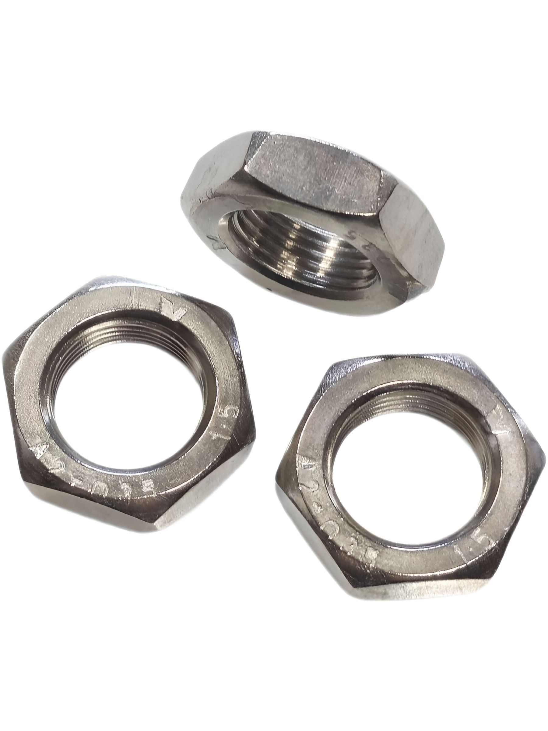 Гайка низкая с мелким шагом М20x1,5 DIN 439 (ГОСТ 5916-70) нержавеющая ...