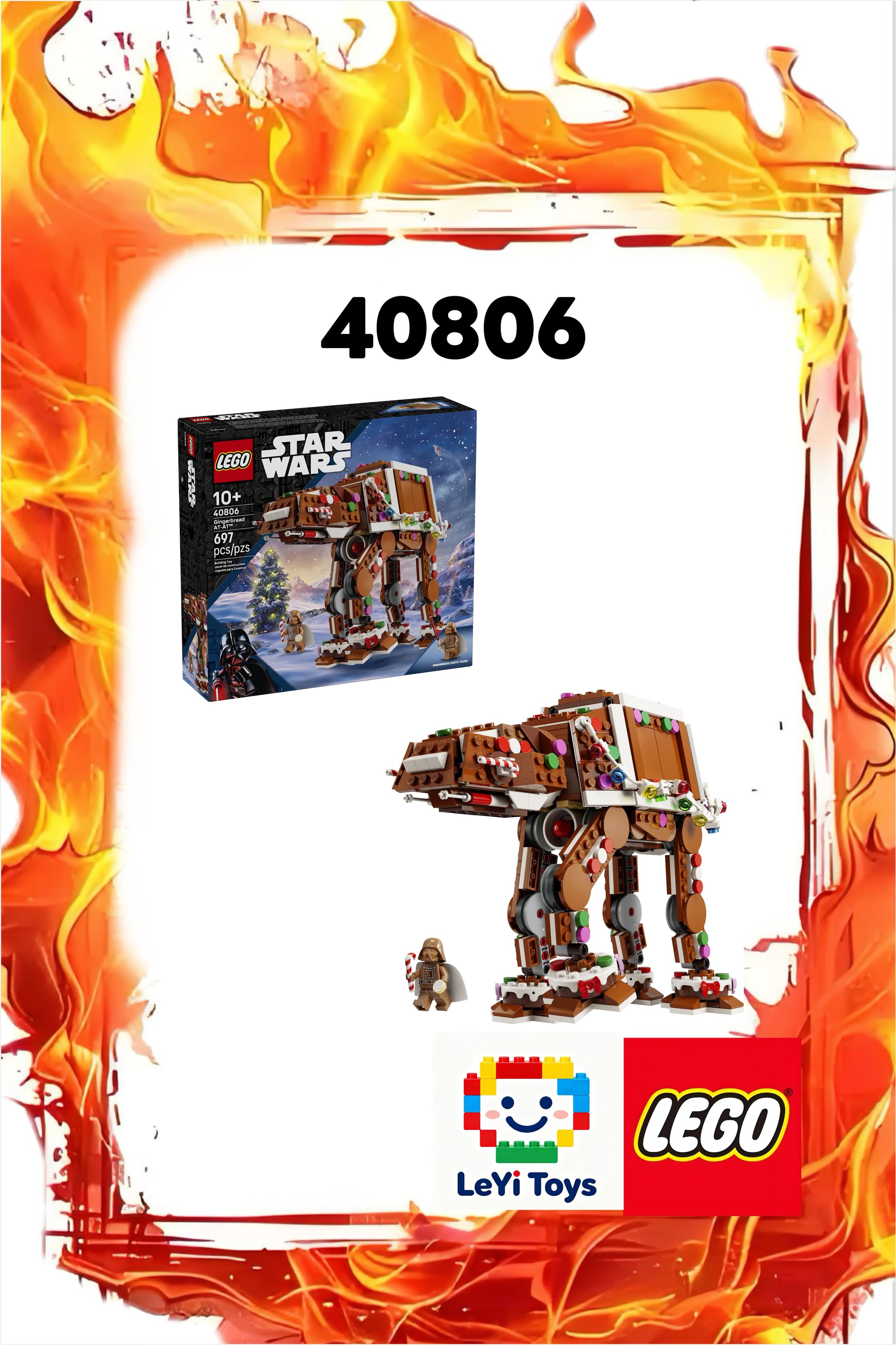 Конструктор LEGO Star Wars 40806 Пряничный домик AT - AT купить на OZON ...