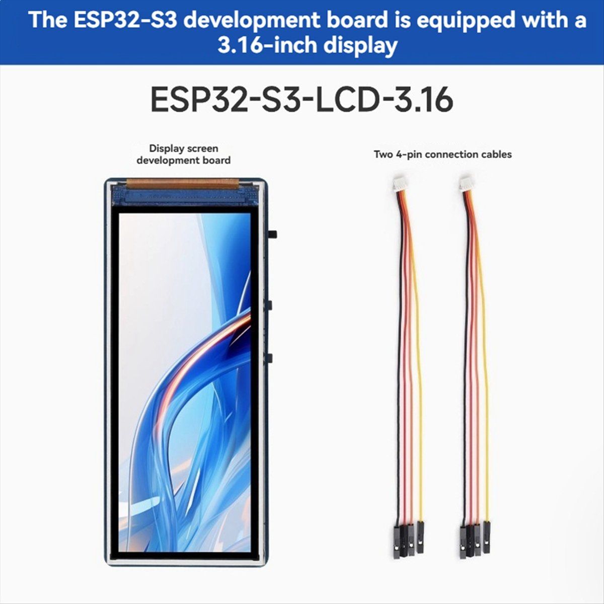 ESP32-S3 3,16-дюймовый ЖК-дисплей Development Board 3,16 дюйма 320x820 купить на OZON по низкой ...